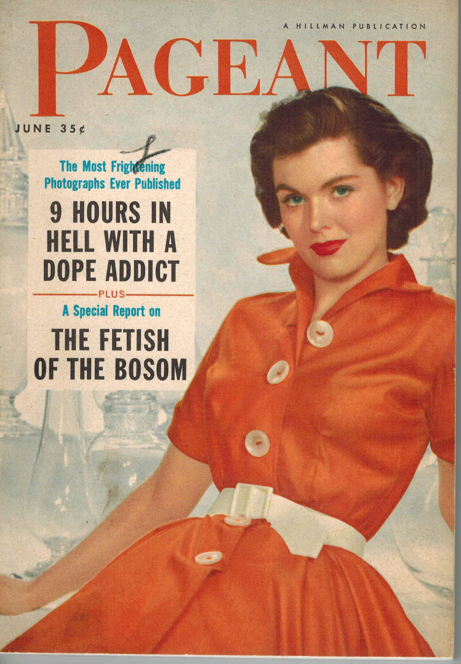 Pageant Magazine June 1956 Vol 11 No 12 Pat Blake Aka Patricia Blair Cover